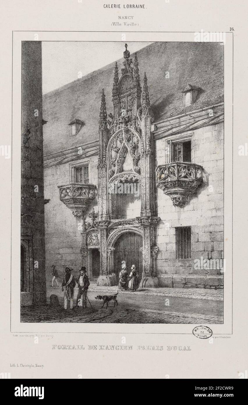 Portail de l'ancien Palais ducal - Nancy (ville vieille Stock Photo - Alamy