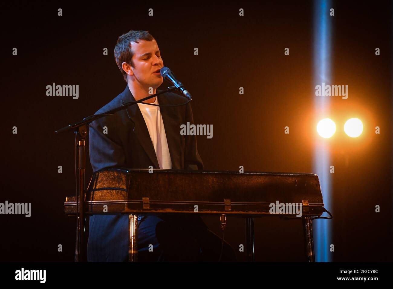 EDITORIAL USE ONLY Tom Odell performing during filming for the Graham ...