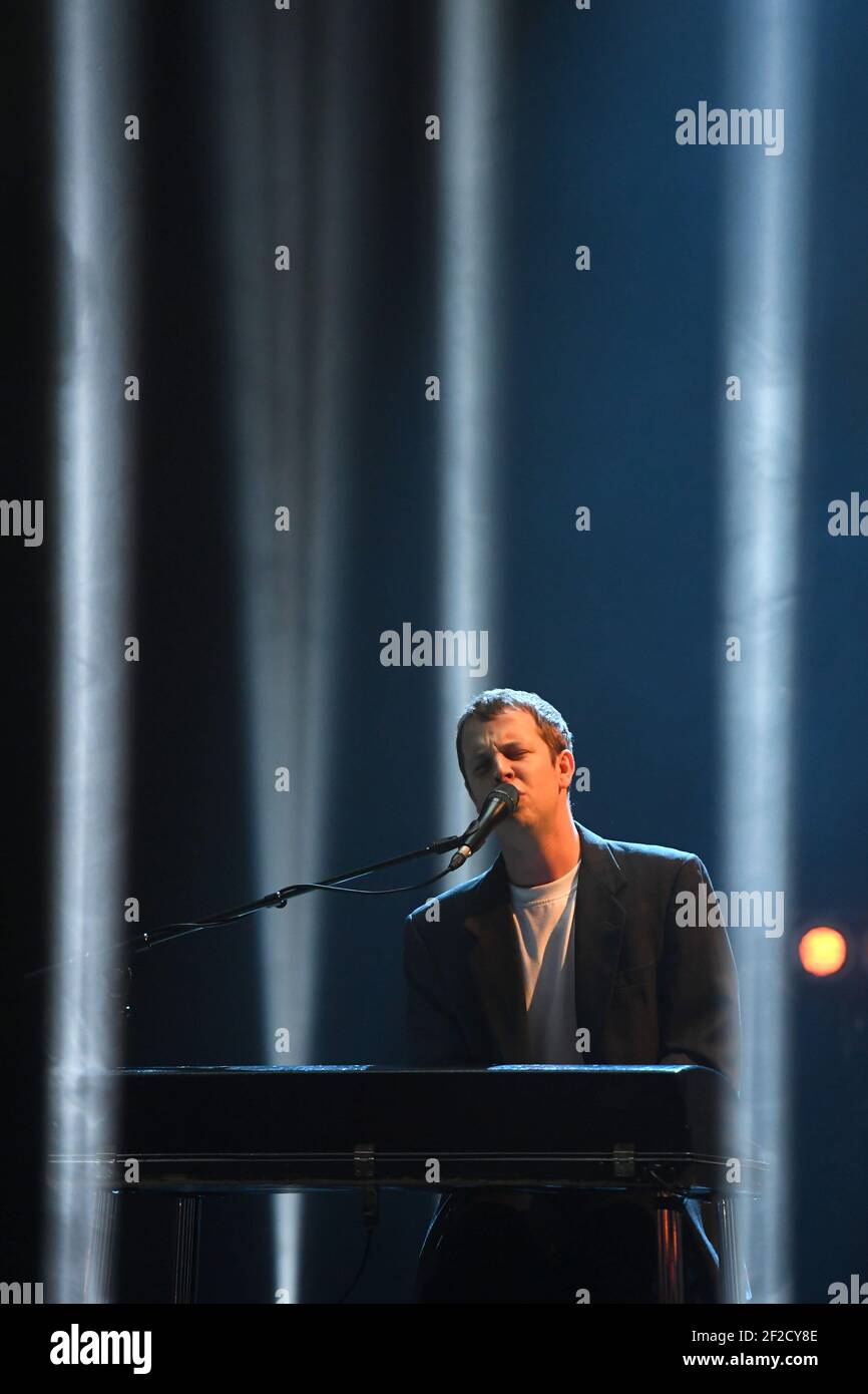 EDITORIAL USE ONLY Tom Odell performing during filming for the Graham ...