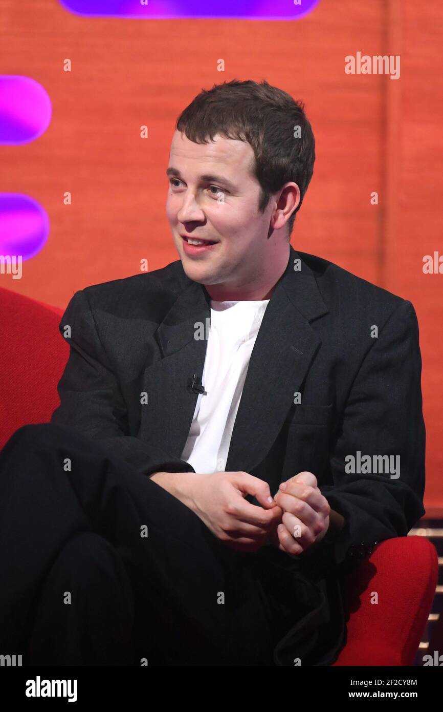 EDITORIAL USE ONLY Tom Odell during filming for the Graham Norton Show ...