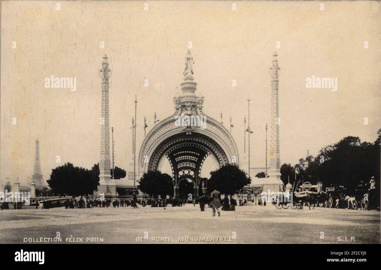 Porte Monumentale de l'Exposition universelle 1900 Stock Photo - Alamy