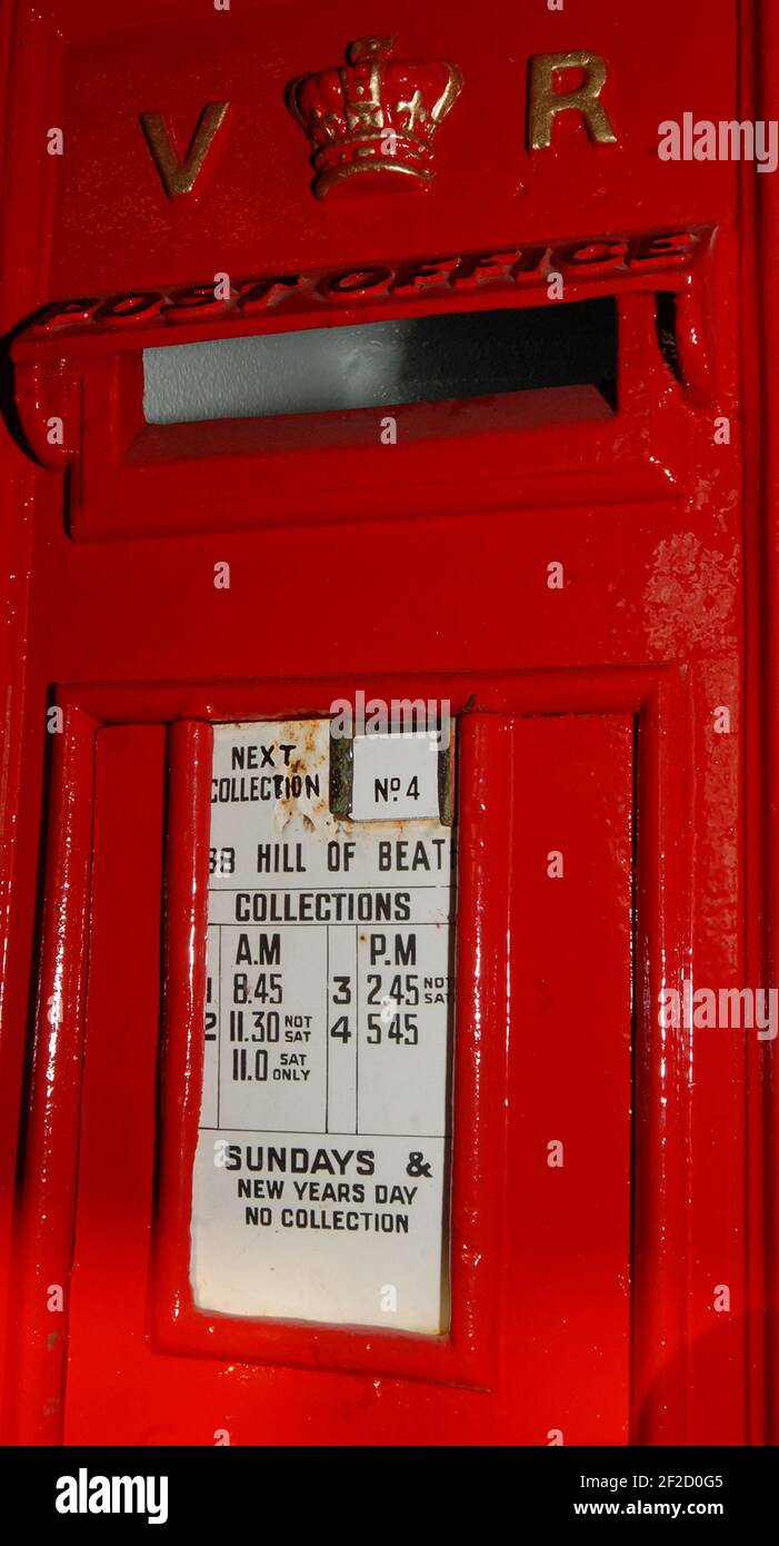 POSTBOX FANATIC ARTHUR REEDER WITH PART OF HIS COLLECTION AT HIS HOME ...