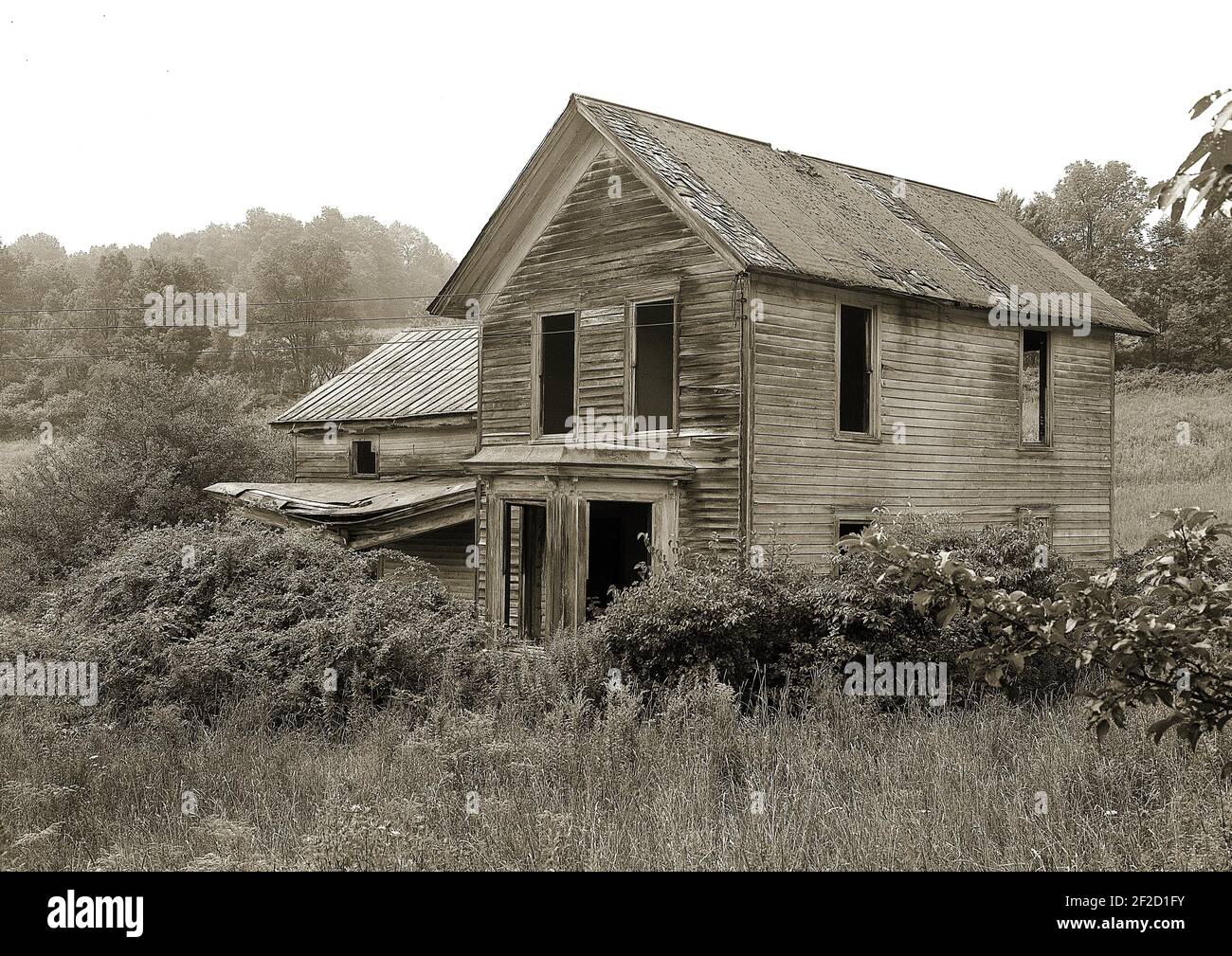 This is an abandoned rural homestead near Lemon, Pennsylvania, USA in ...