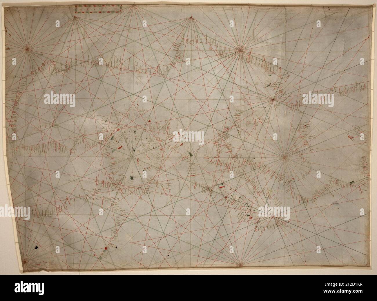 Portolan chart of the Mediterranean Sea ca. 1320-1350 - manuscript ...