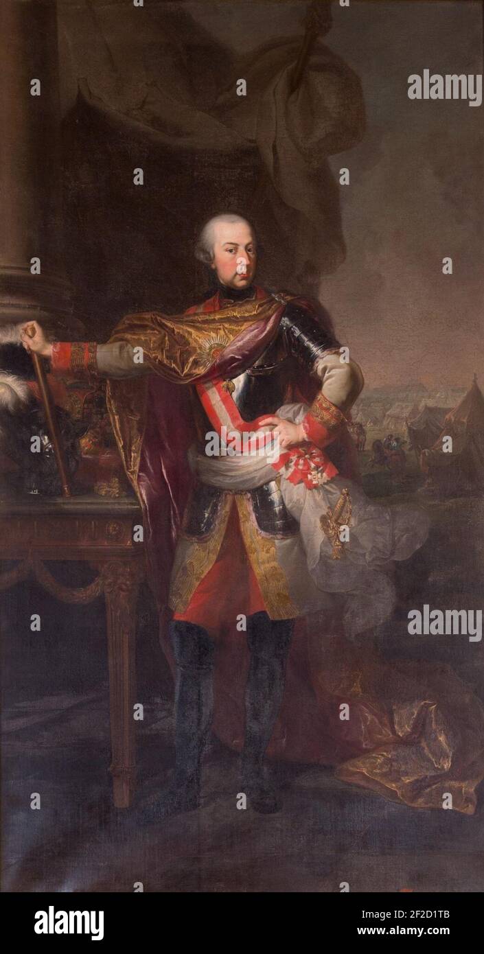 Portrait (1770) of Joseph II (1741–1790), Holy Roman Emperor, by Hubert ...