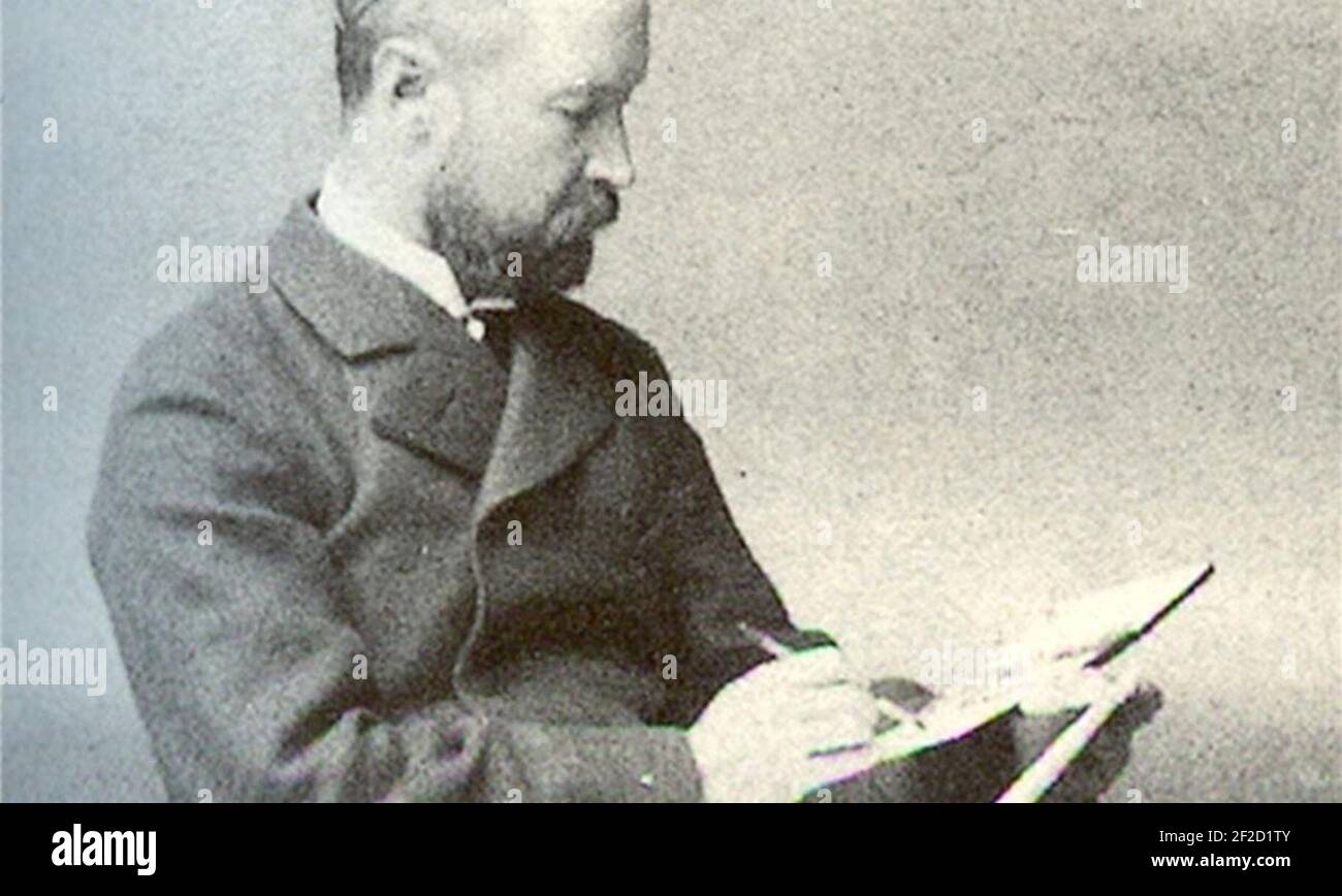 Portrait - Max Schultze - um 1890 Stock Photo - Alamy