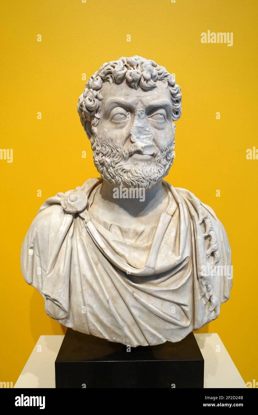 Portrait bust of a Bearded Man, Roman, late 2nd century to early 3rd ...