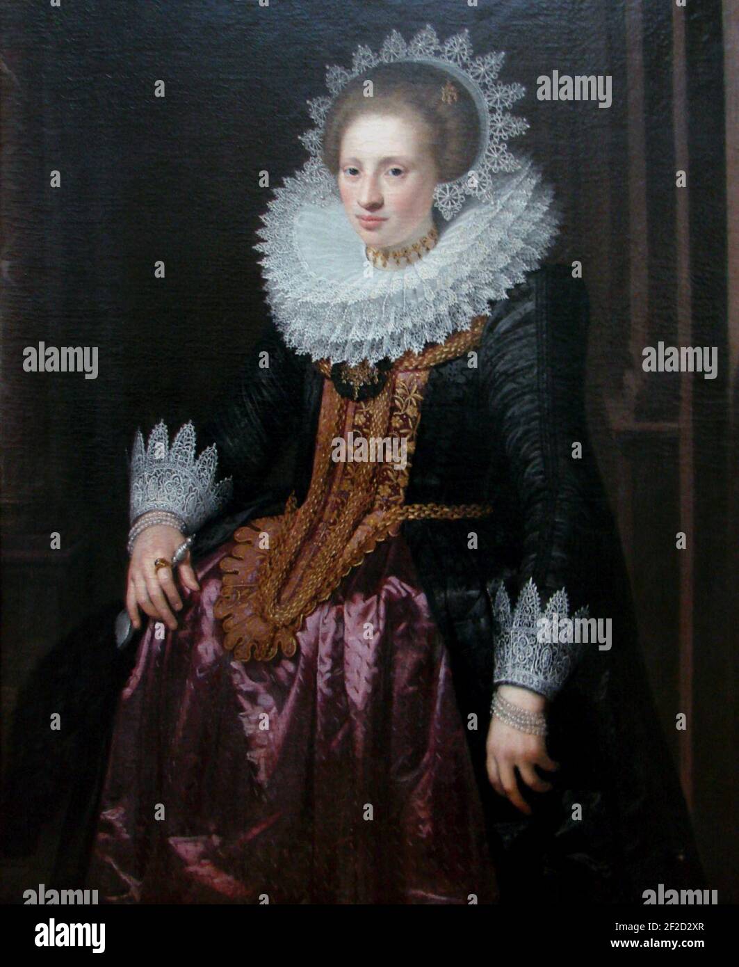 Portrait de femme Jan van Ravesteyn Lille 3118 Stock Photo - Alamy