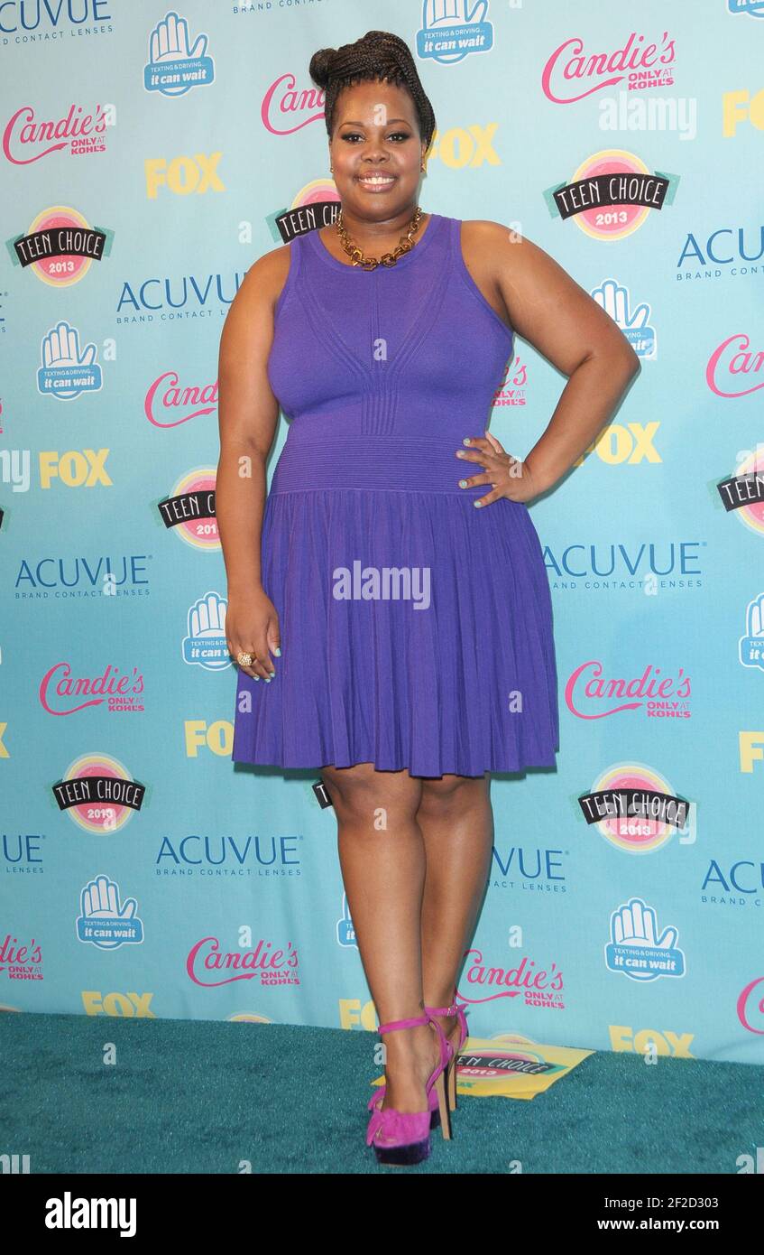 Amber Riley at Teen Choice Awards 2013 Prees room at the Universal ...