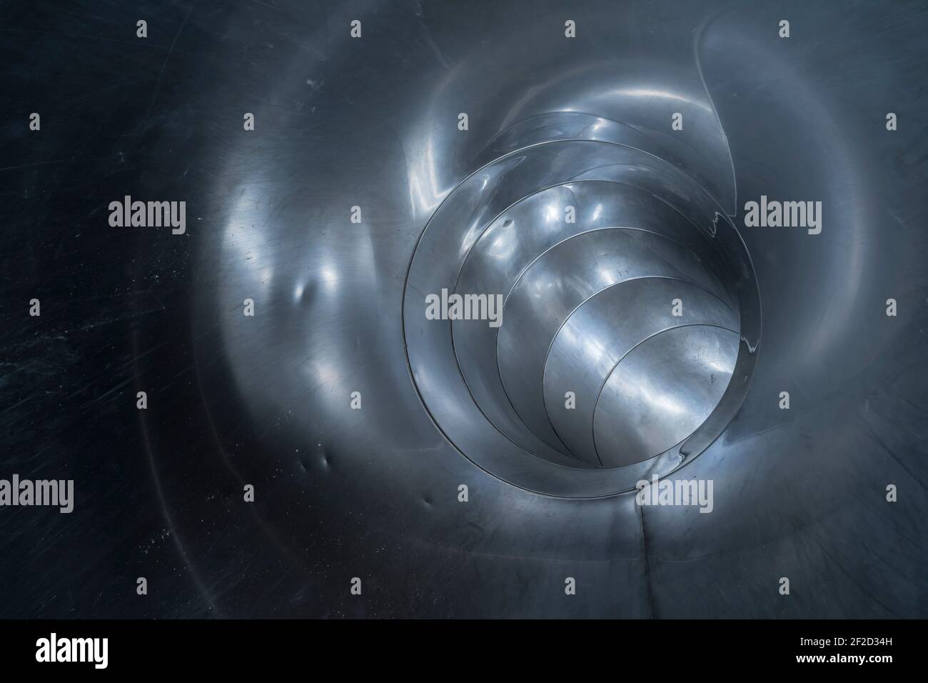 inside of a stainless steel tube Stock Photo - Alamy