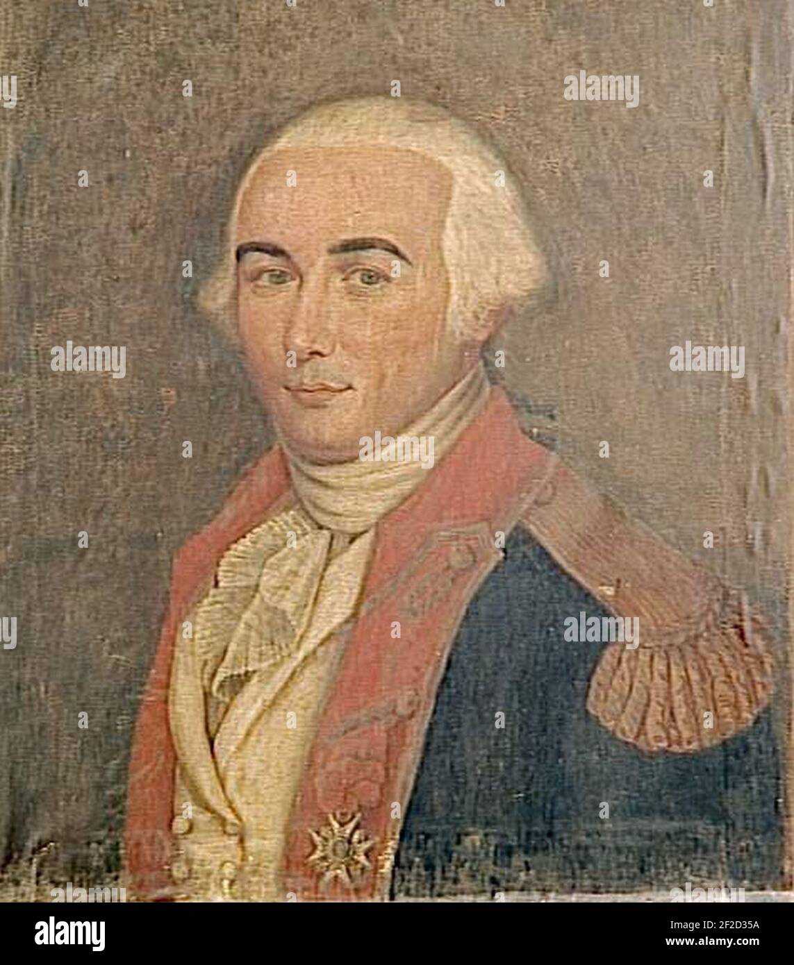 Portrait de Geslin de Châteaufur, capitaine de vaisseau Stock Photo - Alamy