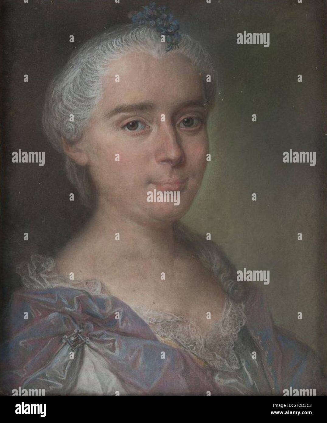 Portrait de Jeanne d'Albert de Saint Hippolyte (1718 - 1795 Stock Photo ...