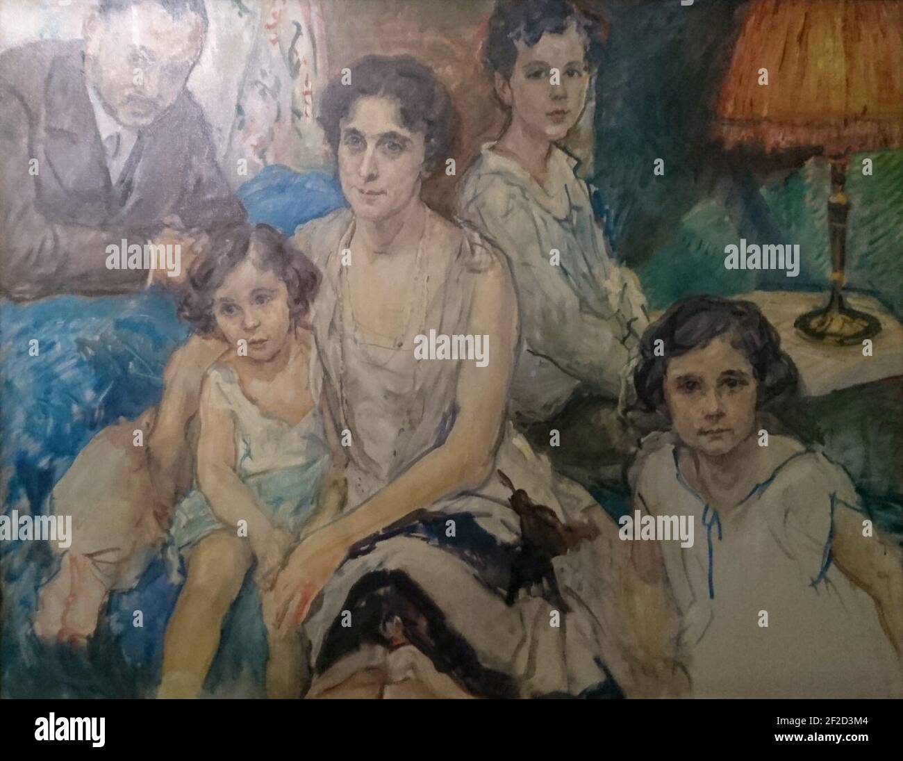 Portrait de la famille Plesch - Max Slevogt Stock Photo - Alamy