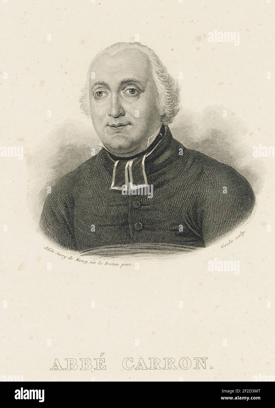 Portrait de l'abbé Guy Carron de la Carrière Stock Photo - Alamy