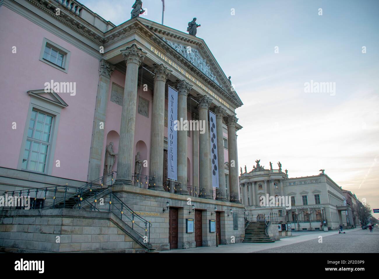 Landscape of German state opera house in Mitte Berlin Stock Photo - Alamy