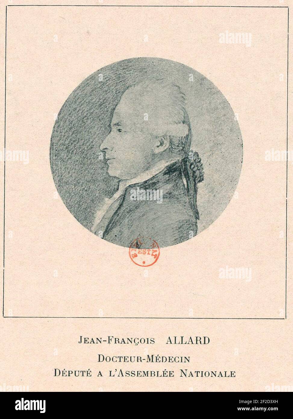 Portrait de Louis François Allard Stock Photo - Alamy