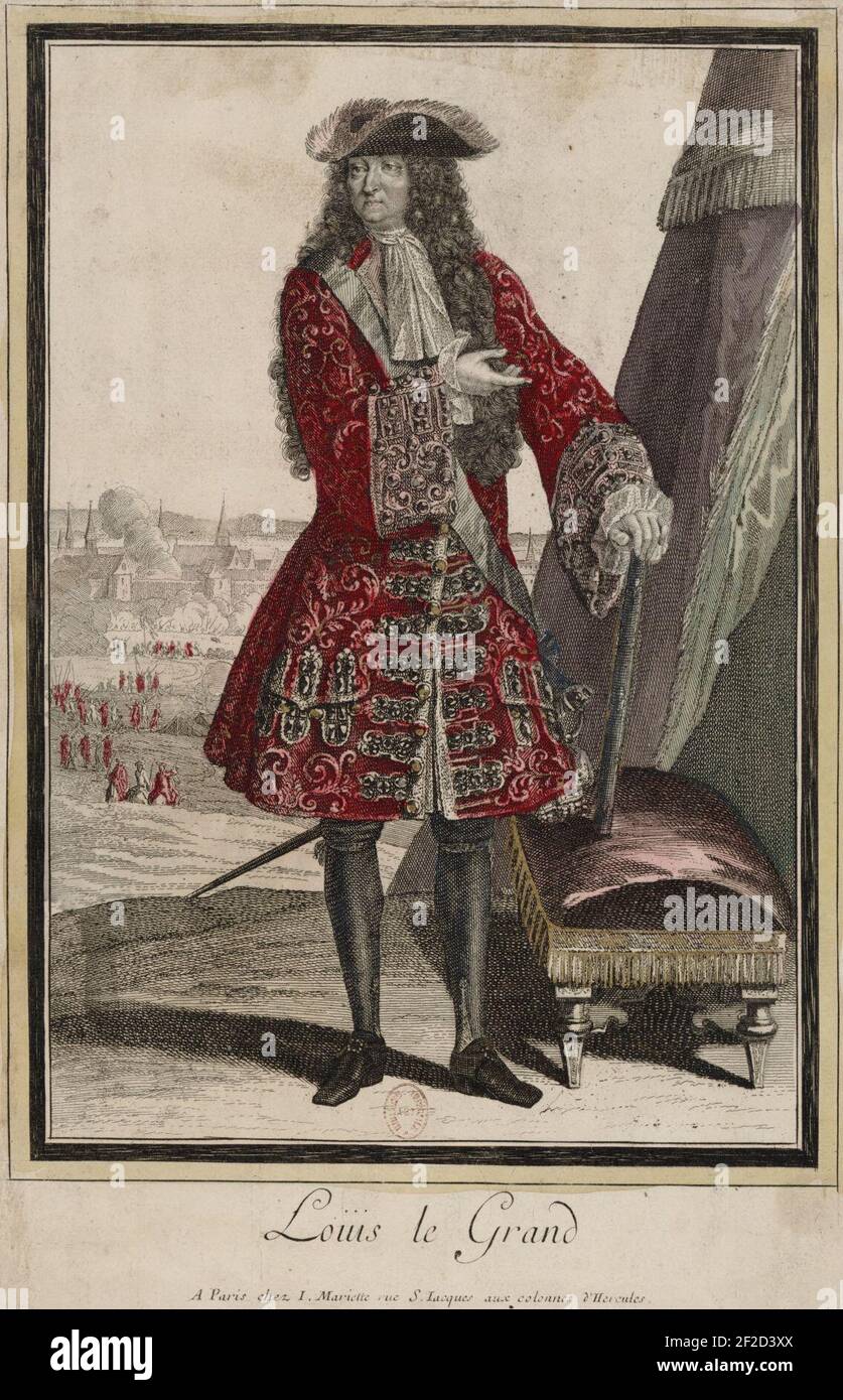 Portrait de Louis XIV, en pied 03 - 17th century Stock Photo - Alamy