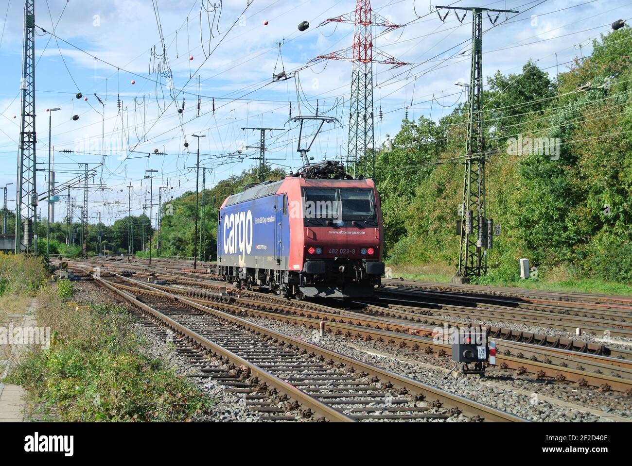 A Traxx F140 electric powered locomotive operated by SBB Cargo at ...