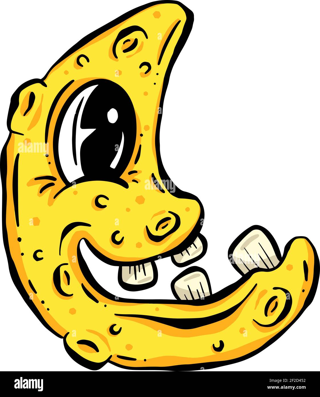 Cartoon Man in the Moon Lunar Character Very Funny Vector Illustration ...