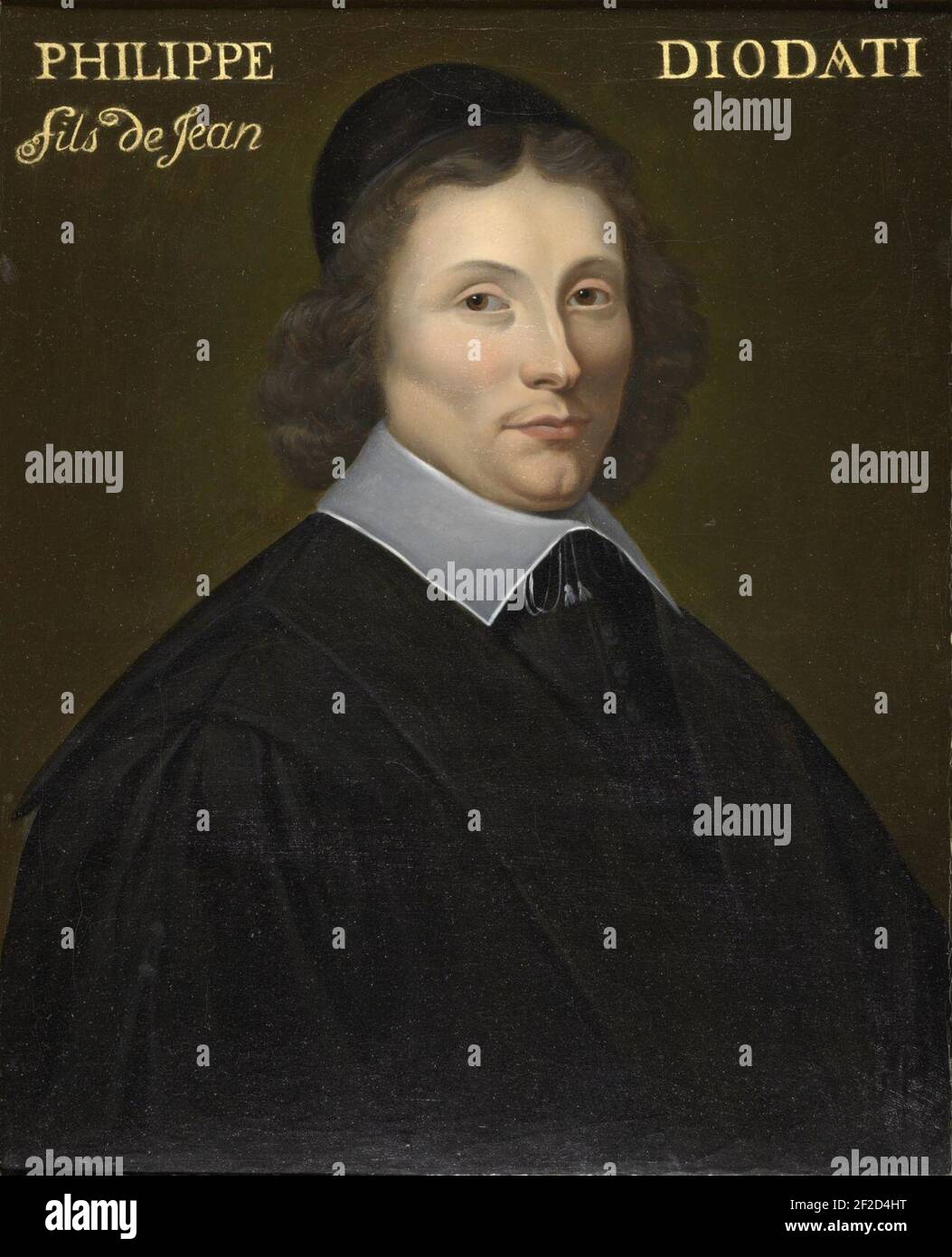 Portrait de Philippe Diodati (1620-1659), théologien genevois, pasteur ...
