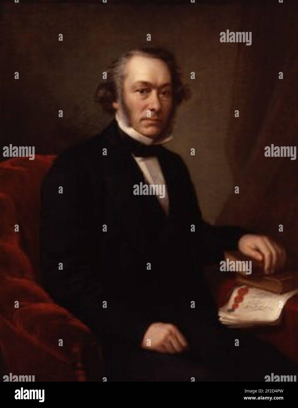 Portrait de Richard Cobden Stock Photo - Alamy