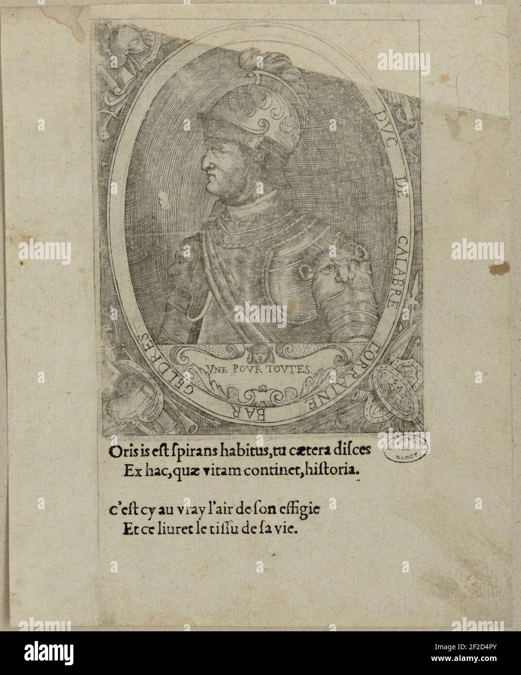 Portrait de René II P-TS-ES-00252 Stock Photo - Alamy