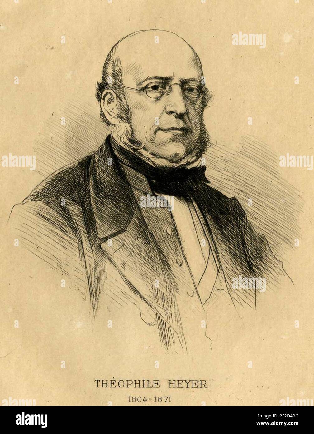 Portrait de Théophile Heyer Stock Photo - Alamy