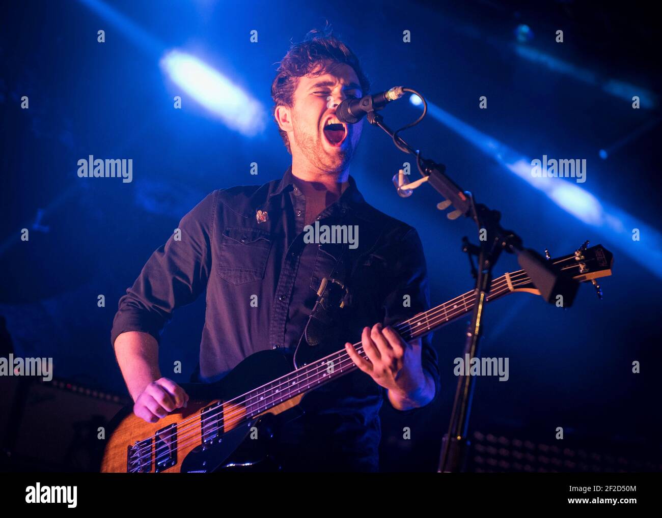 Mike Kerr of Royal Blood performs live at the O2 Academy, Brixton ...