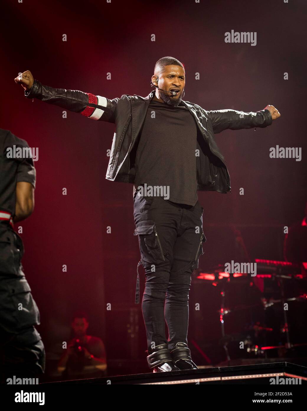 Usher performs live at the O2 Arena, Greenwich - London Stock Photo - Alamy