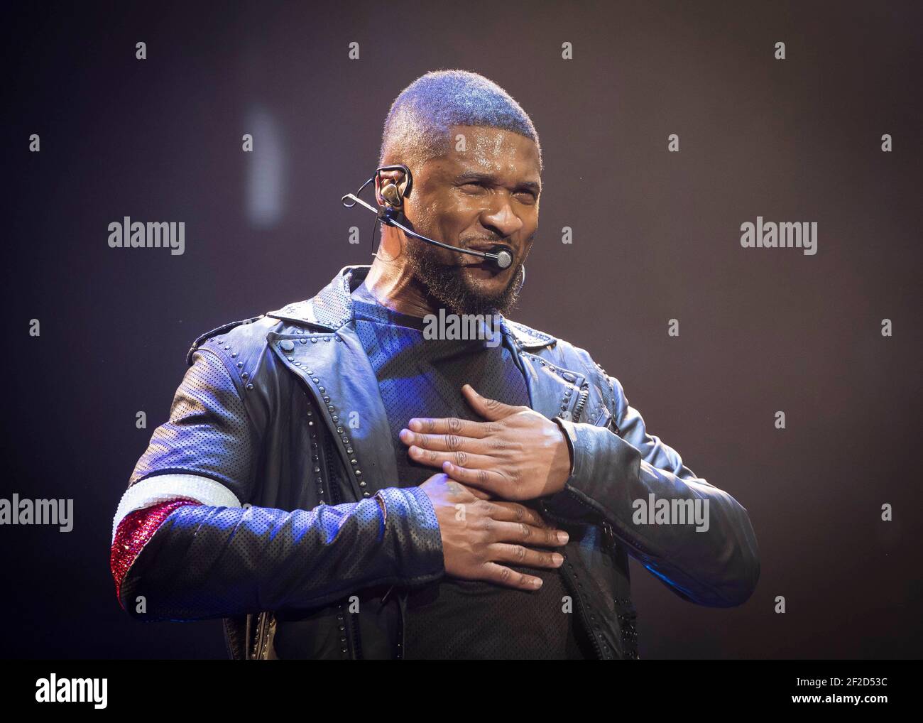 Usher performs live at the O2 Arena, Greenwich - London Stock Photo - Alamy