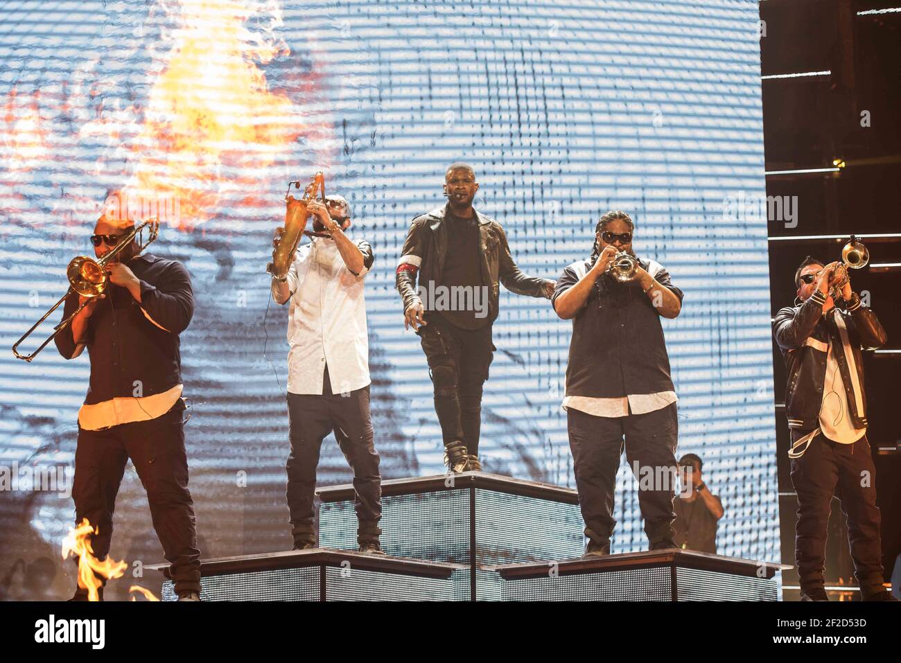 Usher performs live at the O2 Arena, Greenwich - London Stock Photo - Alamy