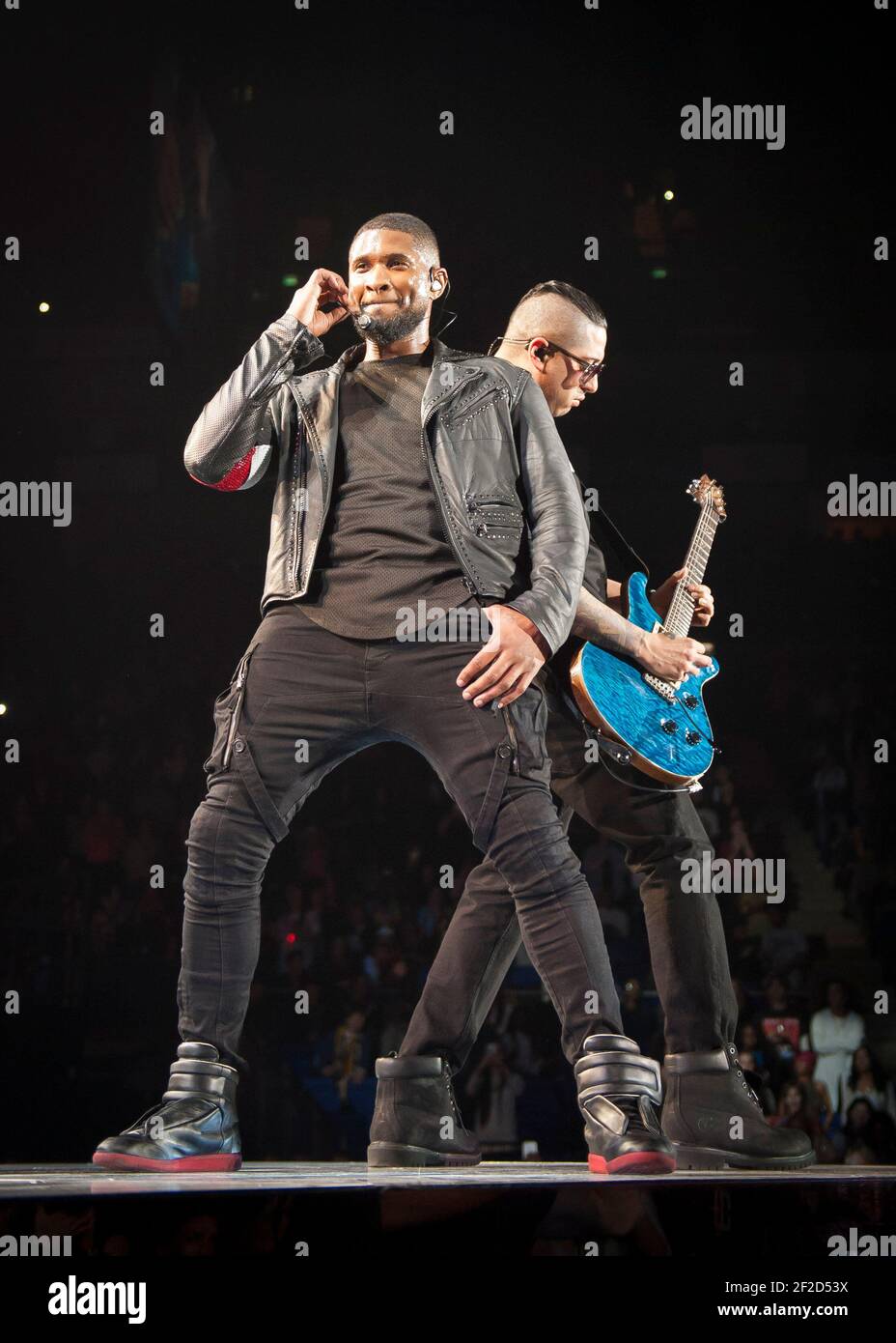 Usher performs live at the O2 Arena, Greenwich - London Stock Photo - Alamy