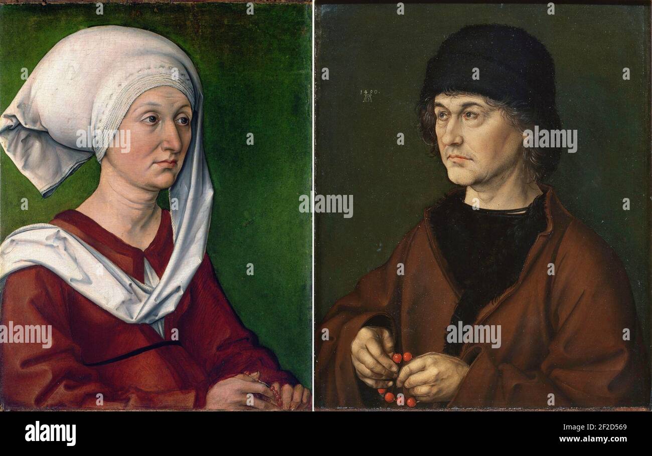 Portrait Diptych of Dürer's Parents Stock Photo - Alamy