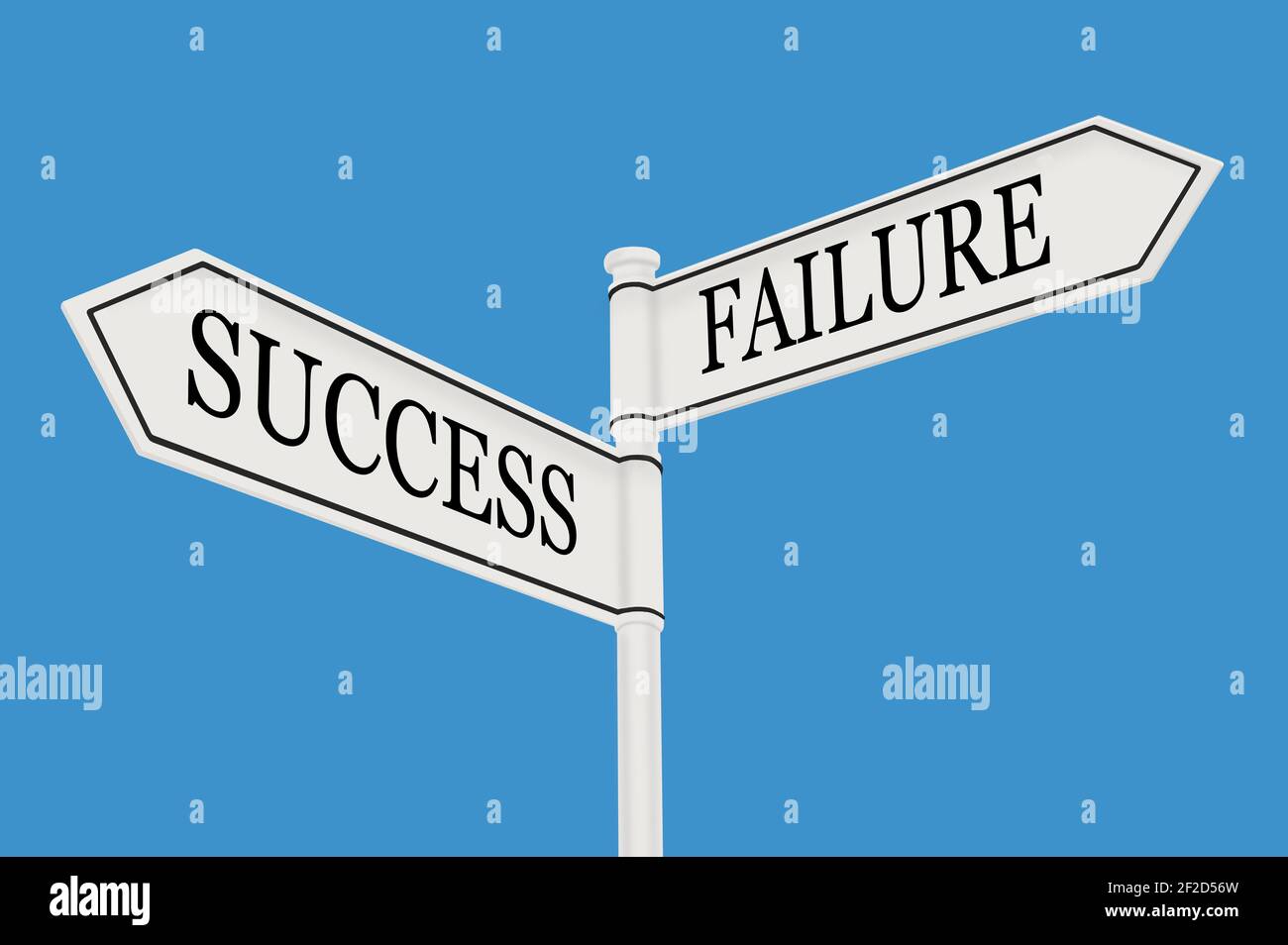 Success and Failure , Life change conceptual image , decision change ...