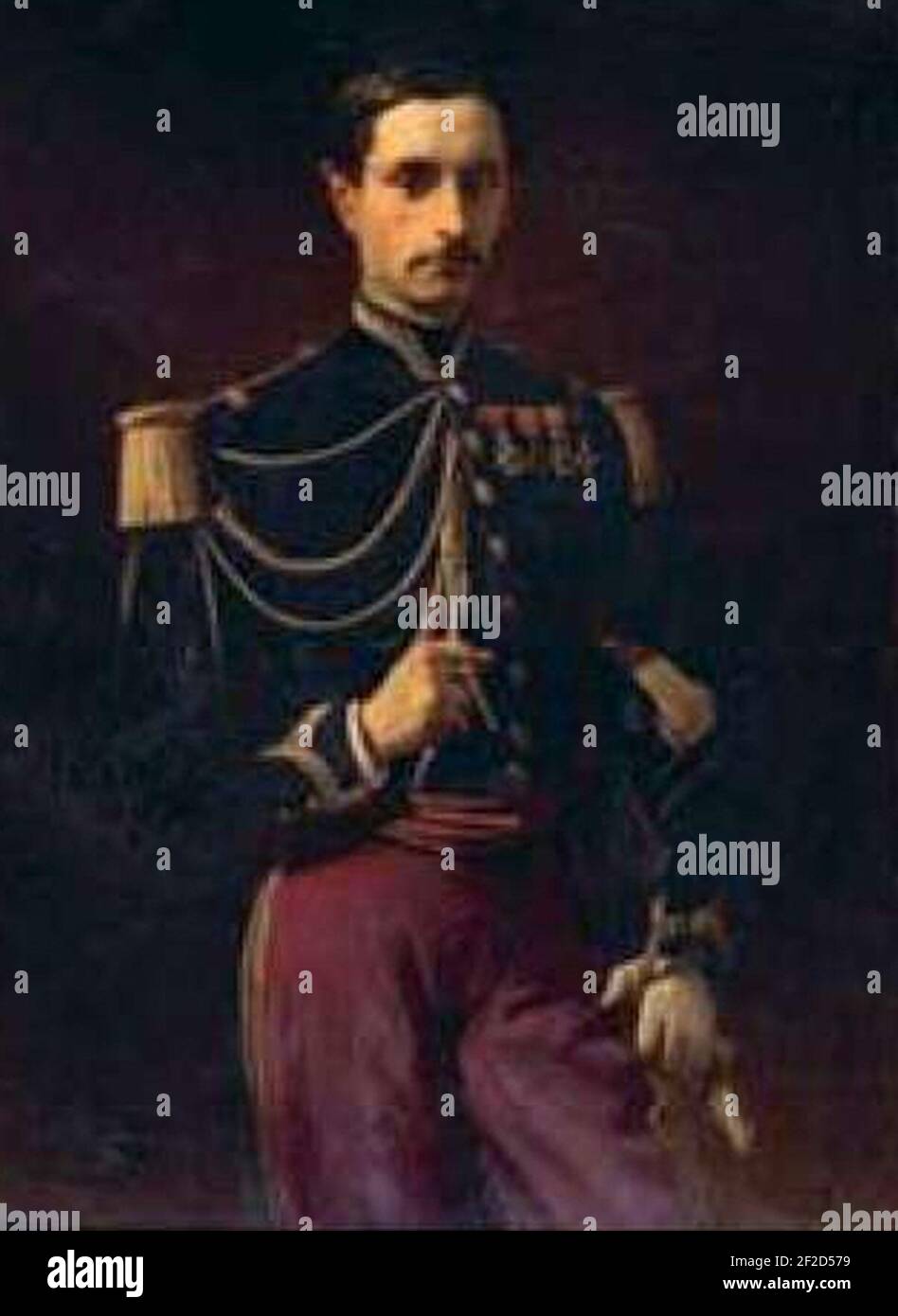 Portrait du baron René Reille, capitaine d'état-major Stock Photo - Alamy
