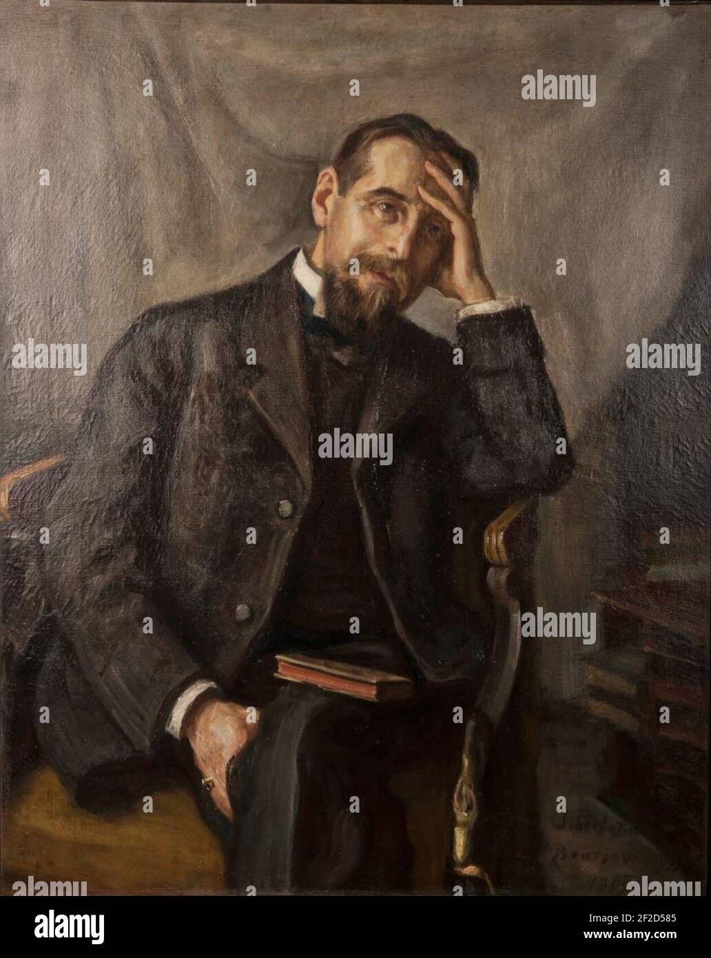 Portrait du baron Joseph de Baye (1853-1931 Stock Photo - Alamy