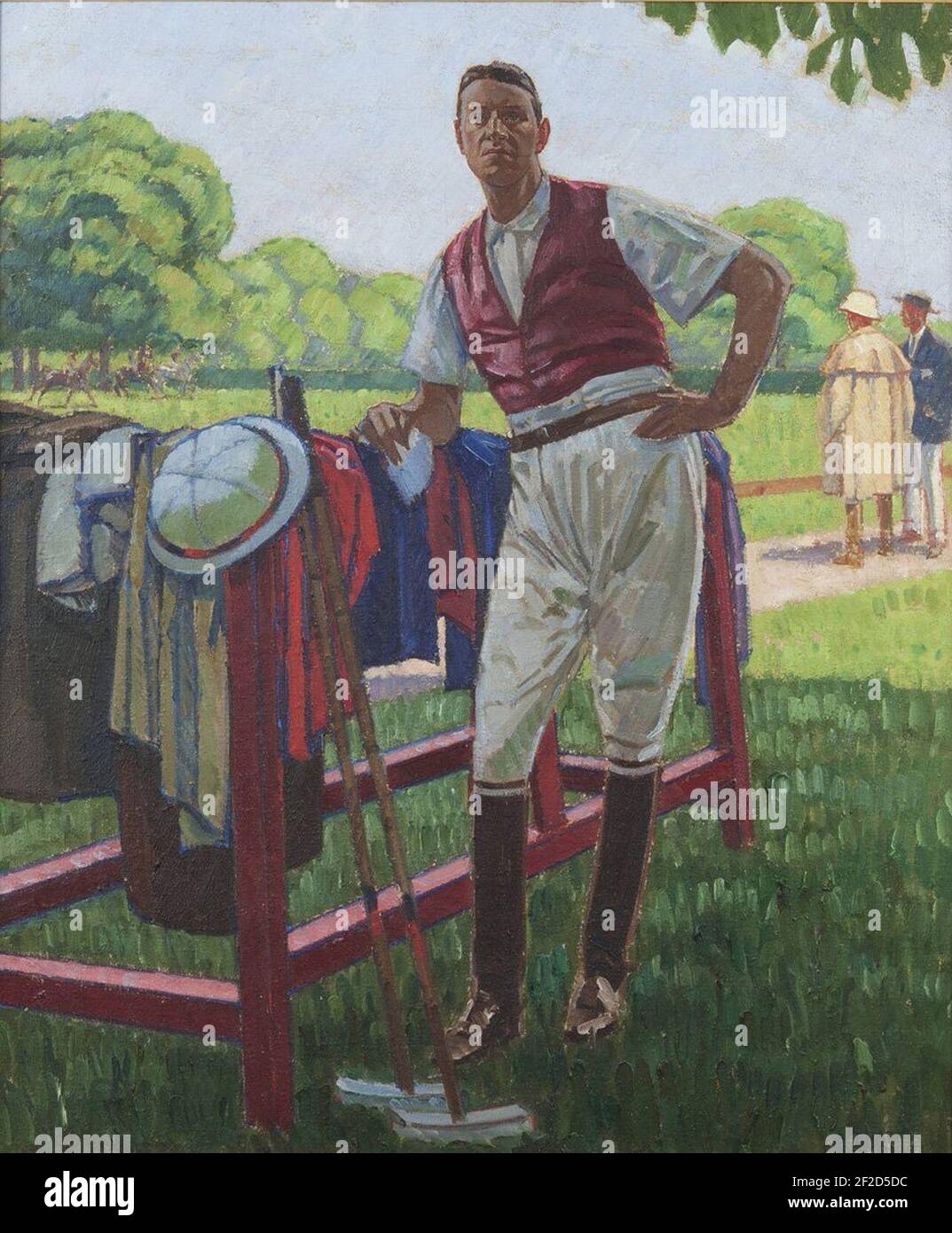 Portrait du prince Léon Radziwill au polo à Bagatelle Stock Photo - Alamy