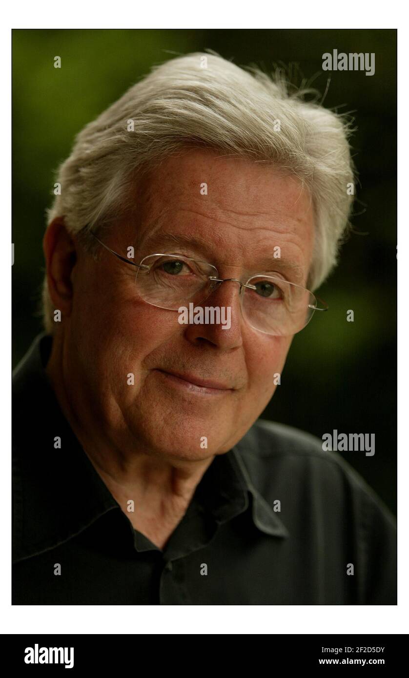 Michael Aspel at home in west London.pic David Sandison 30/4/2004 Stock ...