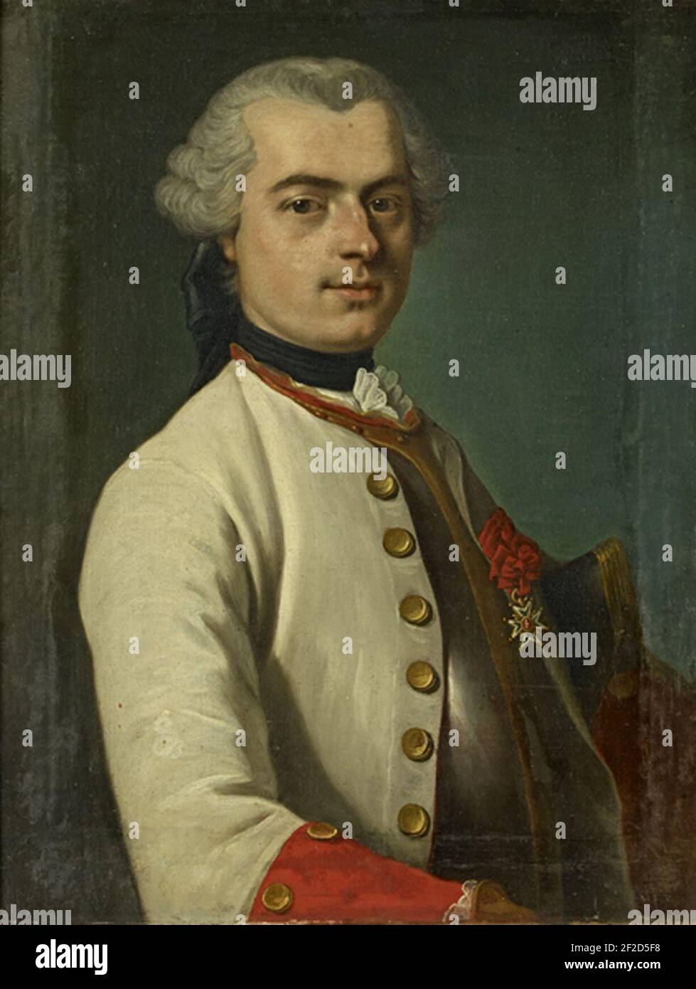 Portrait d'un membre de la famille Geffrard de la Motte Stock Photo - Alamy