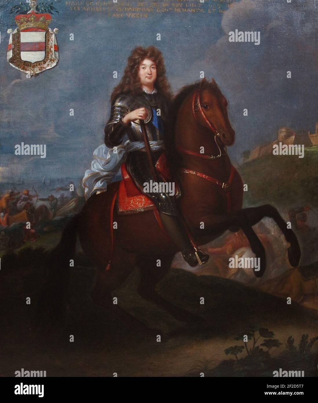 Portrait équestre de Maximilien-Pierre-François de Béthune, duc de ...