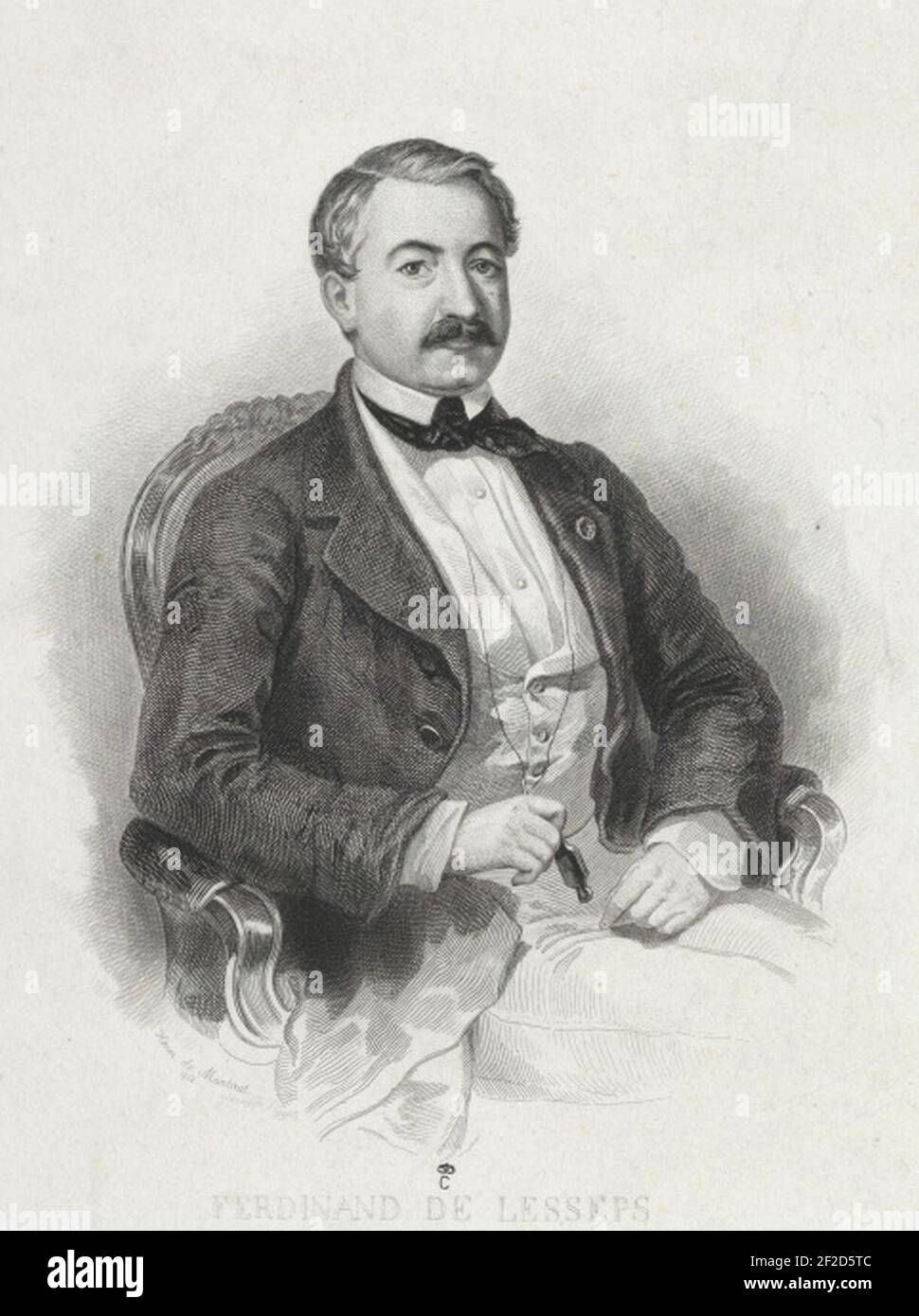 Portrait Ferdinand de Lesseps Stock Photo - Alamy
