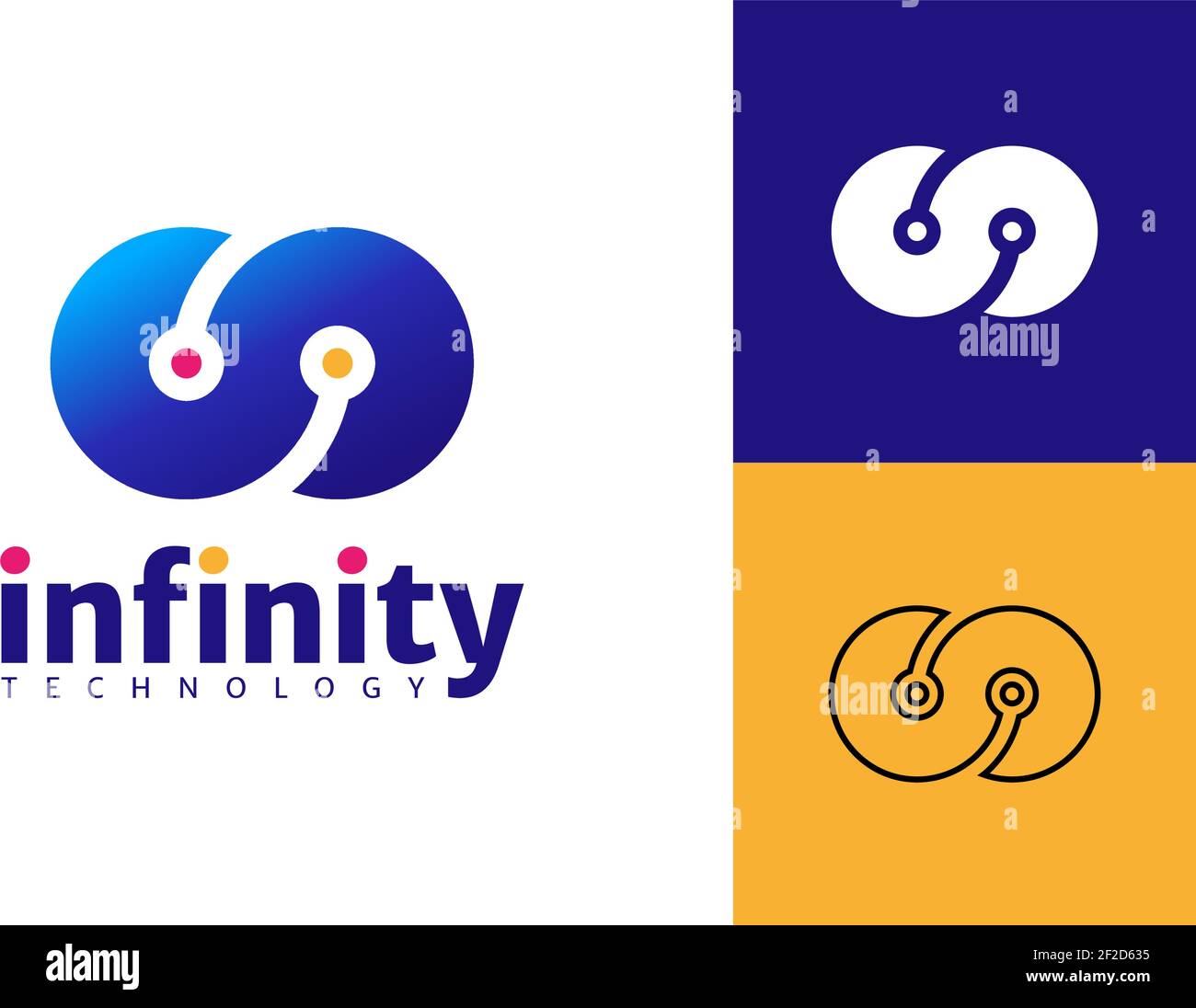 Infinity Tech logo vector template, Creative Infinity logo design ...