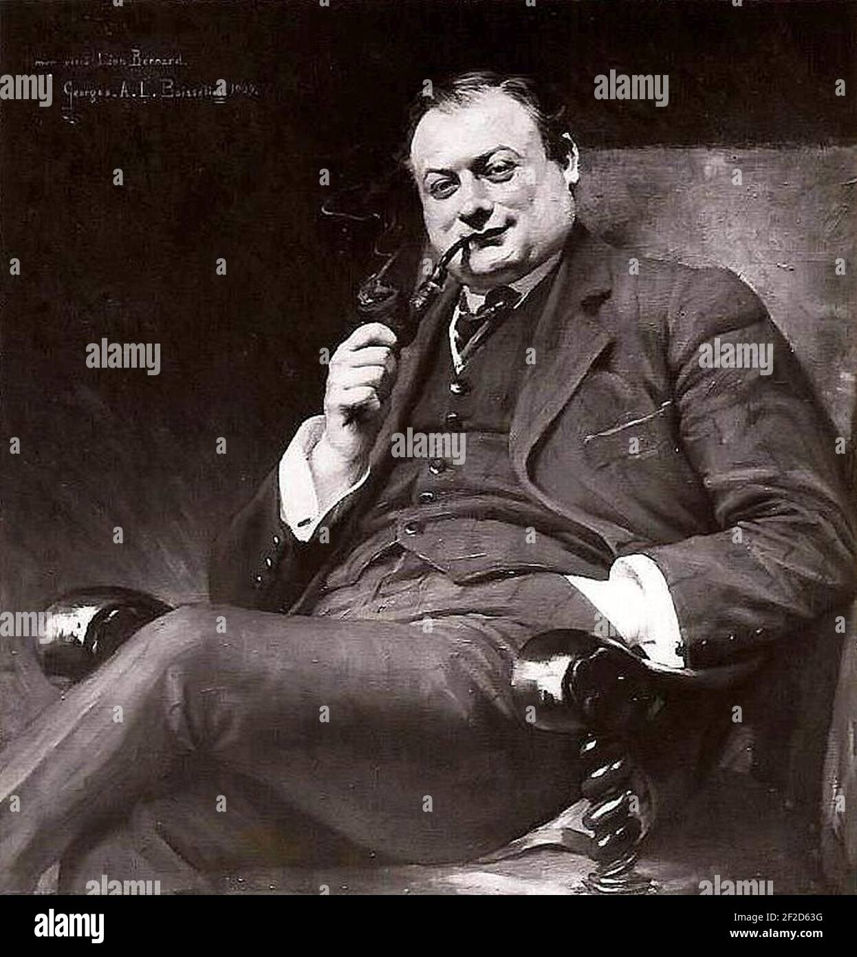 Portrait Léon Bernard Stock Photo - Alamy