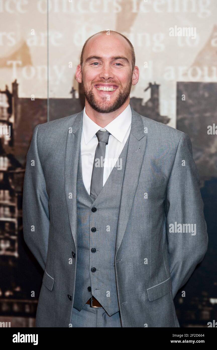 Joe Sims arrives at the Crime Thriller Awards 2014 at the Grosvenor ...