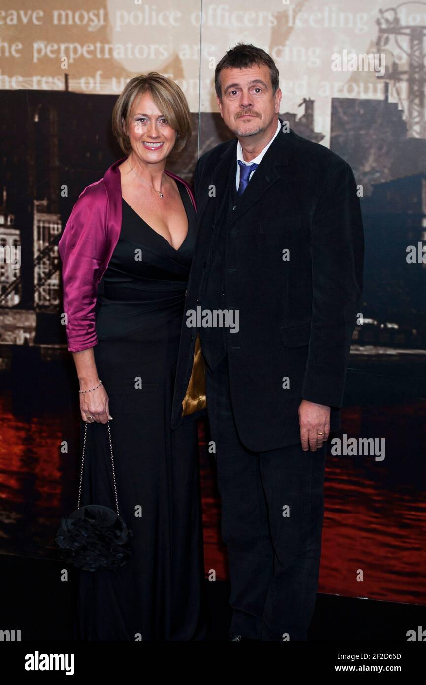 Mark Billingham and wife arrive at the Crime Thriller Awards 2014 at ...