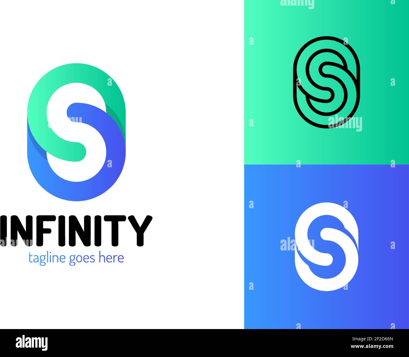 Infinity Letter S Logo Design Template. Vector logo design for business ...