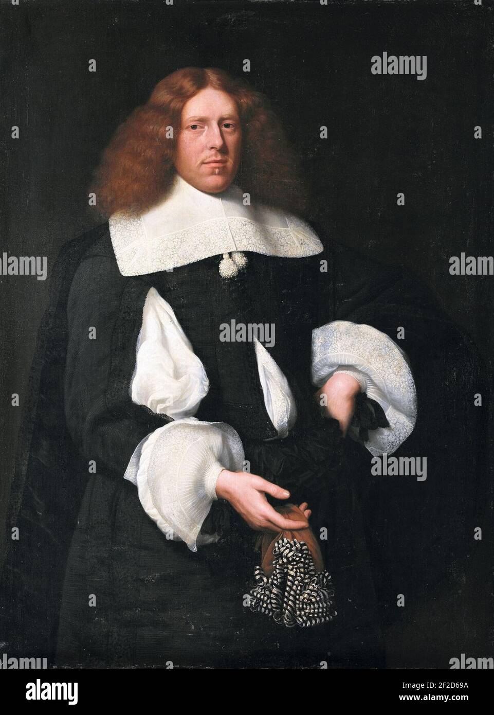 Portrait of a 33 years old man, by Jan Albertsz Rotius Stock Photo - Alamy
