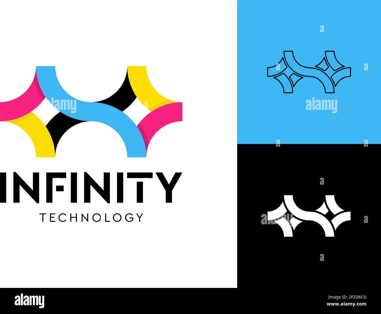 Infinity Tech logo vector template, Creative Infinity logo design ...