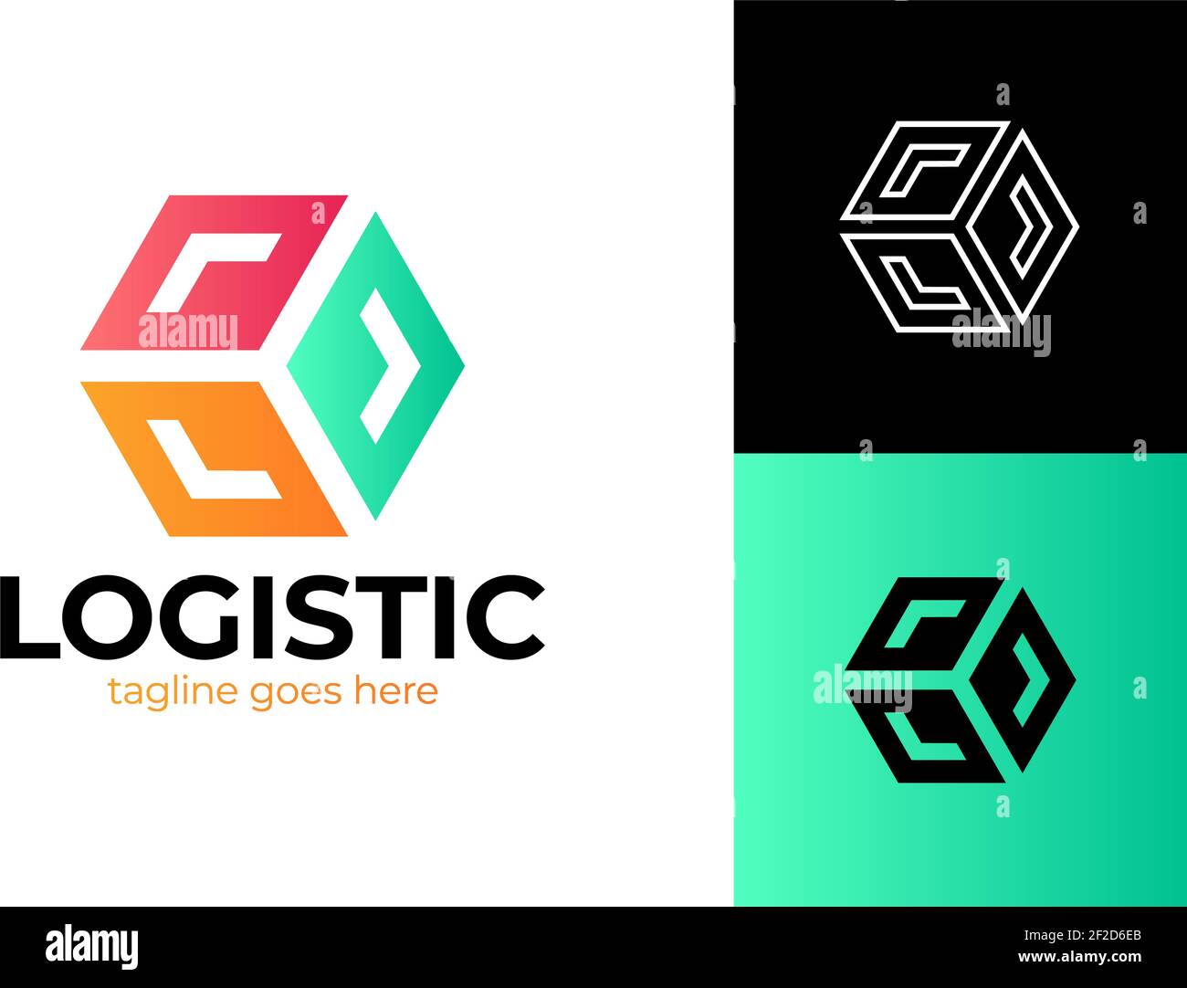 Delivery Box with Arrow Logo. Fast Box Logo Vector. Speed Moving Box ...