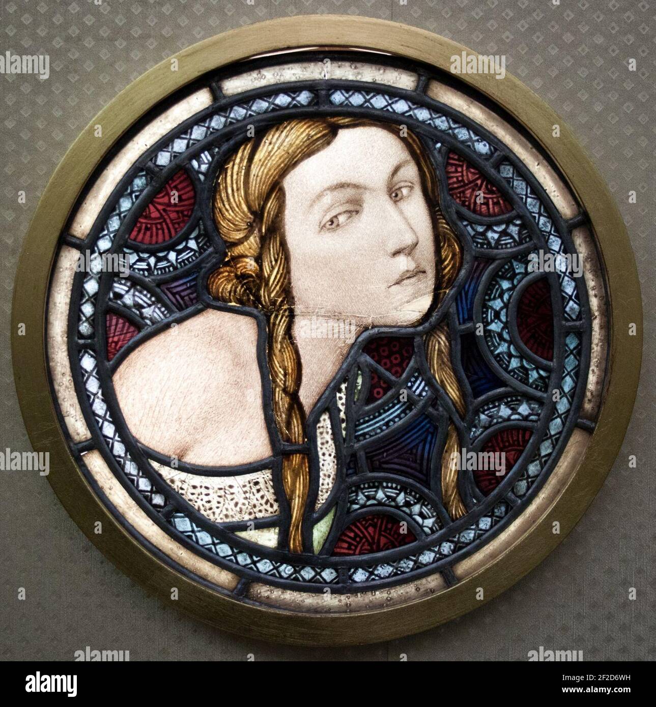 Portrait of a girl - design by András Nagy, c 1910 Stock Photo - Alamy